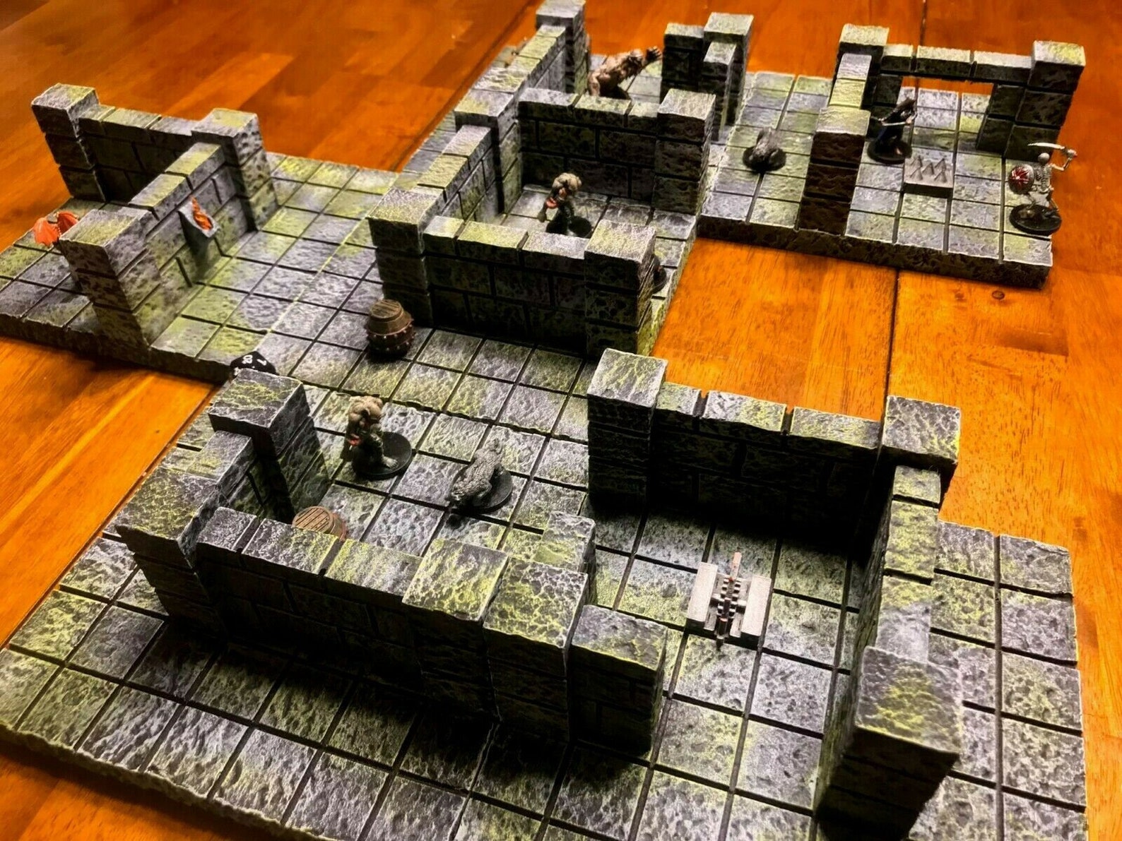 Big Underground Dungeon Set Terrain 28mm Dungeons & Dragons Pathfinder ...