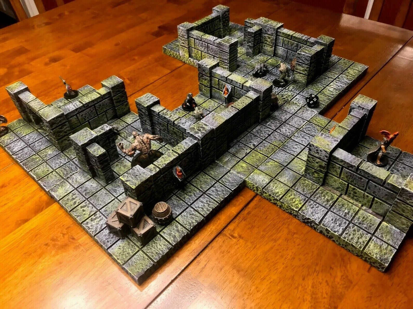 Big Underground Dungeon Set Terrain 28mm Dungeons & Dragons Pathfinder ...