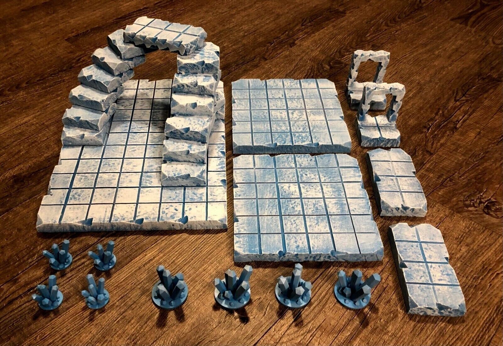 Ice Cavern Terrain Tile Modular Set Dungeons & Dragons Pathfinder Dnd ...