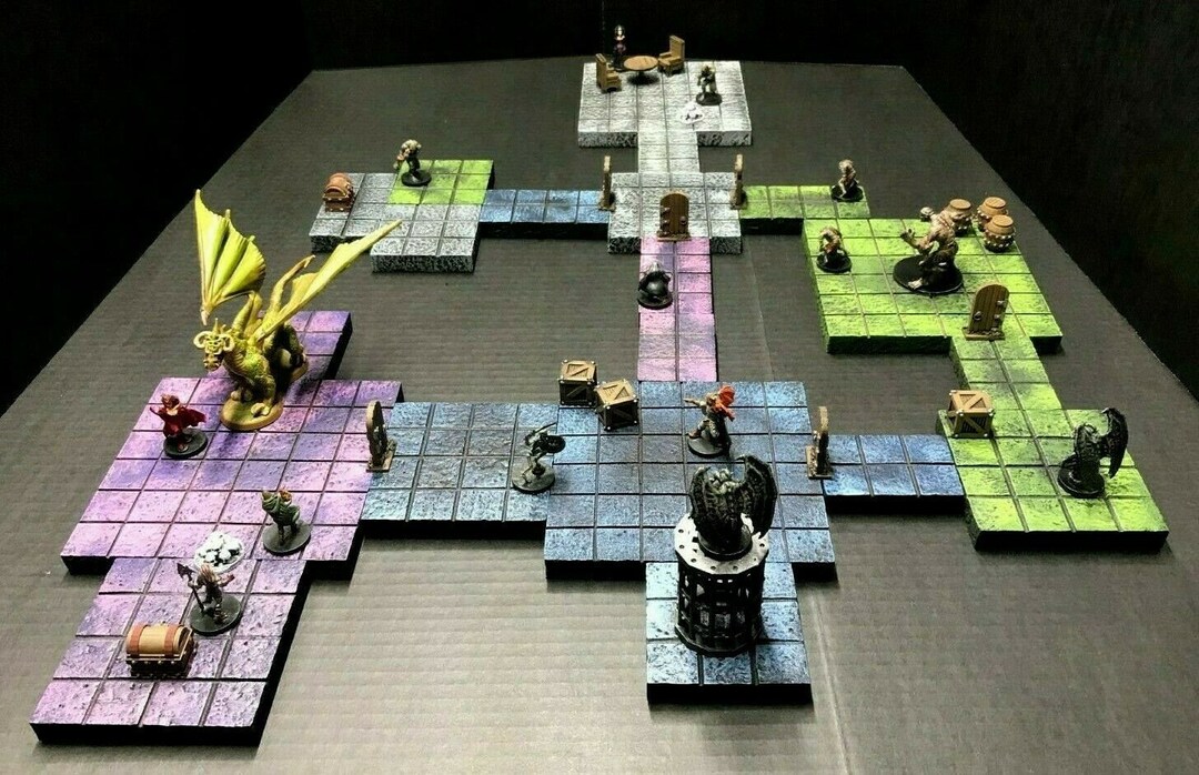 Dungeon Tile Modular Expansion Set 3 Dungeons & Dragons Pathfinder Dnd ...