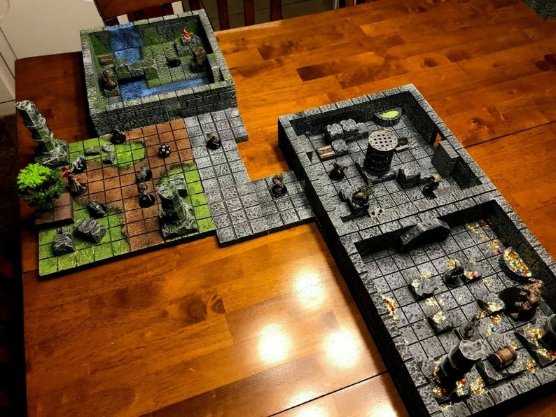 Big Dungeon Chunks Deluxe Set Terrain 28mm Dungeons & Dragons ...