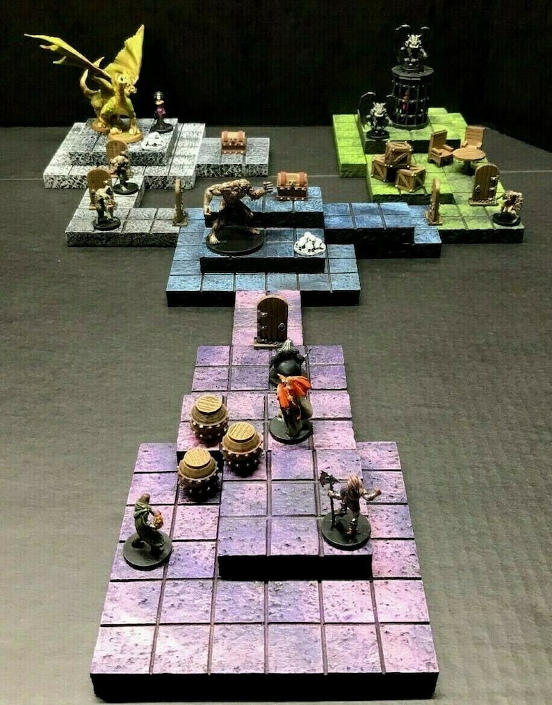 Dungeon Tile Modular Expansion Set 3 Dungeons & Dragons Pathfinder Dnd ...
