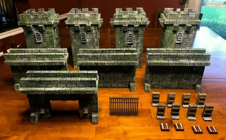 Big Dungeon Castle Set Terrain 28mm Dungeons & Dragons Pathfinder ...