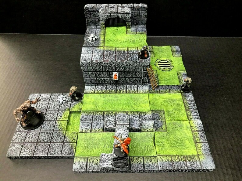 Big Dungeon Sewer Set Terrain 28mm Wargaming Dungeons & Dragons ...