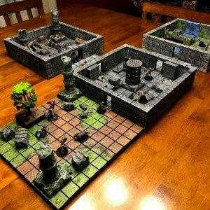 Big Dungeon Chunks Deluxe Set Terrain 28mm Dungeons & Dragons ...