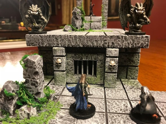 Graveyard Crypt 28mm Terrain Tabletop Wargame Dungeons & | Etsy
