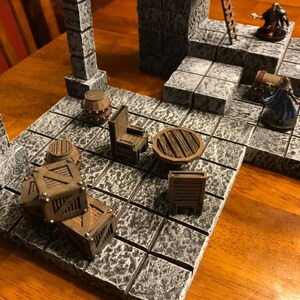 Dungeon Furniture Accessories Set 28mm Terrain Dungeons & Dragons ...