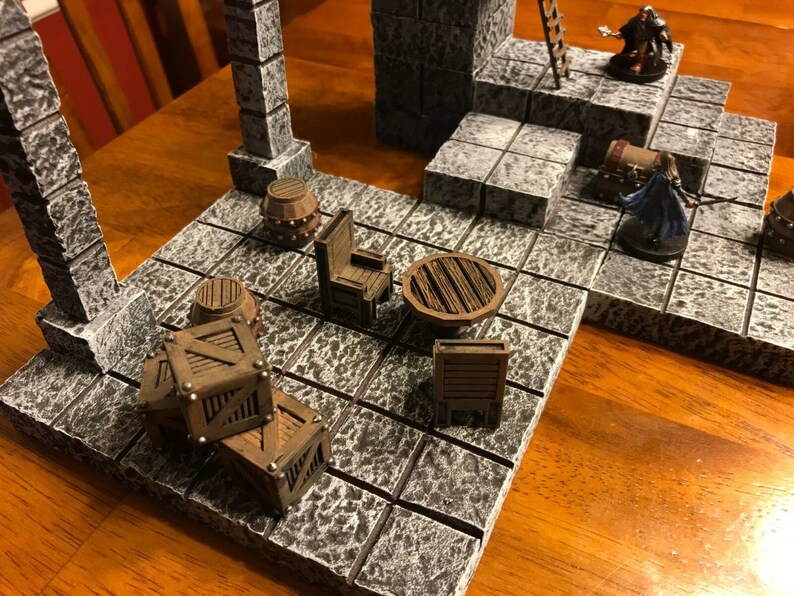 Dungeon Furniture Accessories Set 28mm Terrain Dungeons & Dragons ...