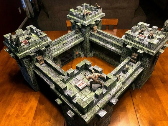 Big Dungeon Castle Set Terrain 28mm Dungeons & Dragons - Etsy