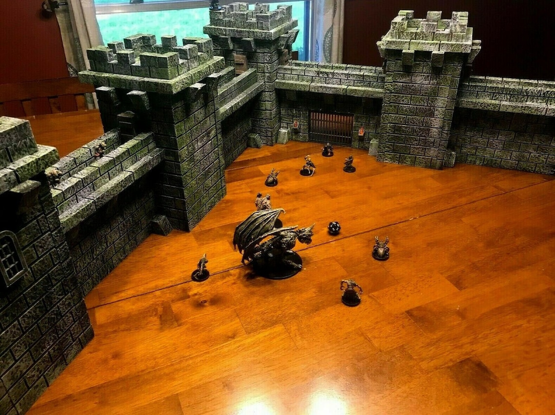 Big Dungeon Castle Set Terrain 28mm Dungeons & Dragons Pathfinder ...