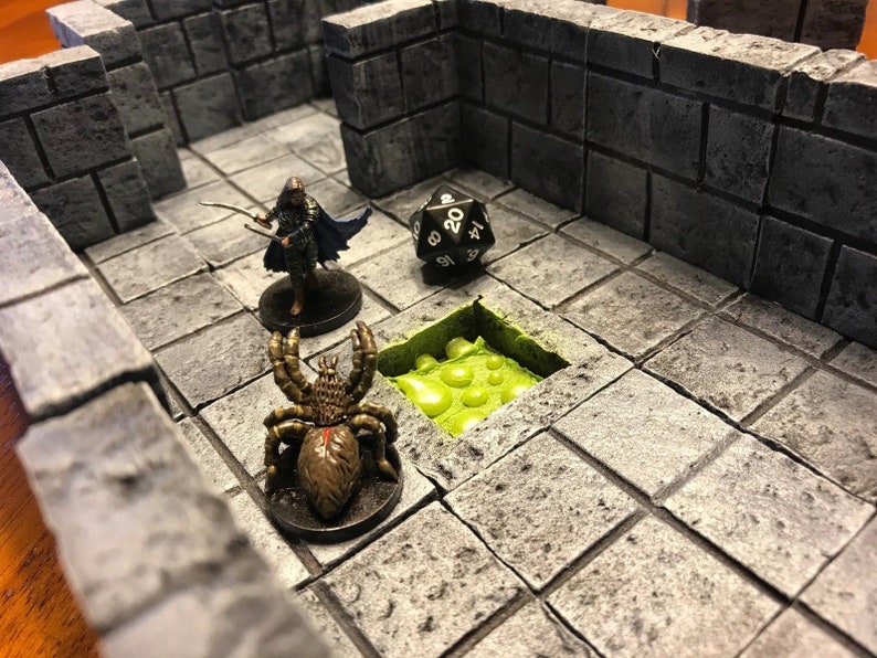 Dungeon Small Modular Tile Set 28mm Terrain Dungeons & Dragons - Etsy