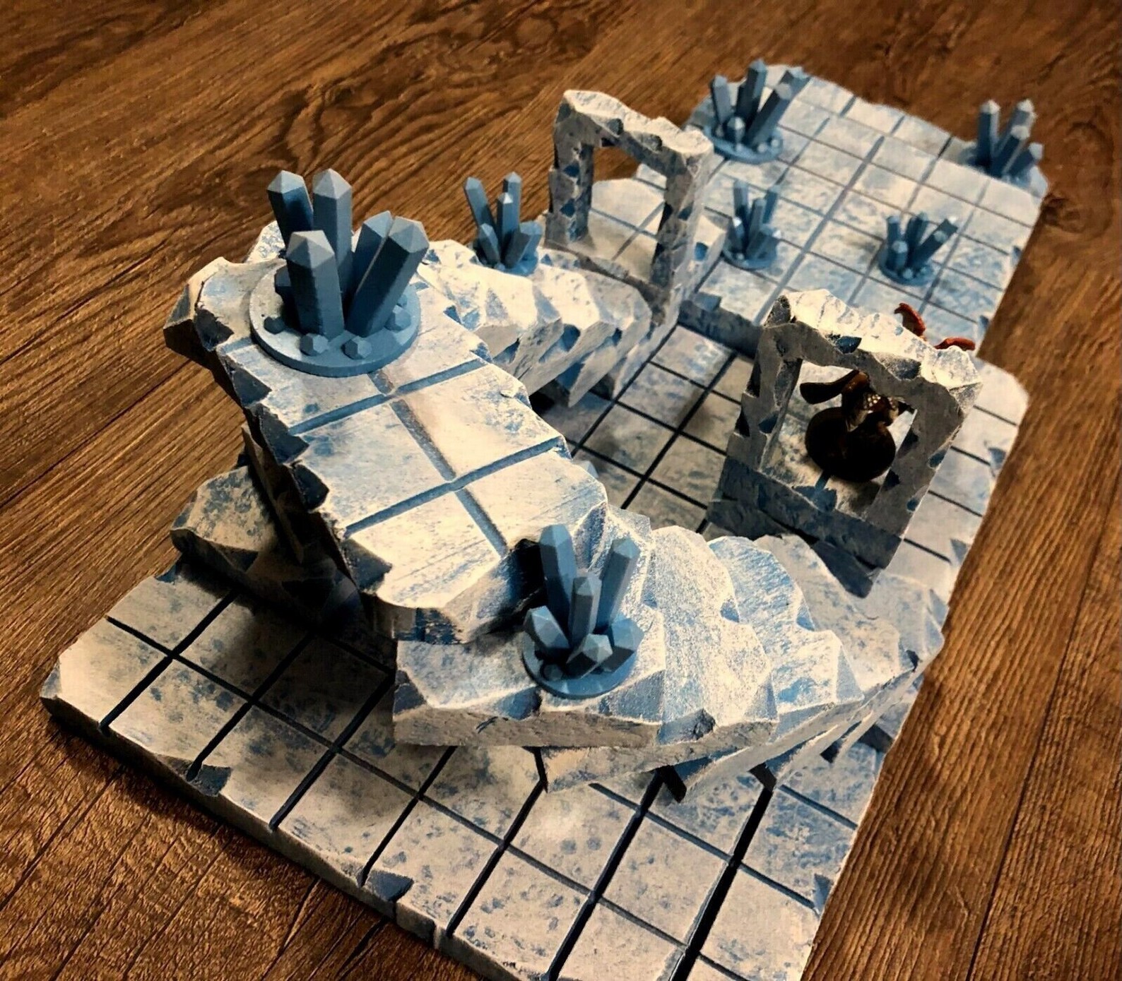Ice Cavern Terrain Tile Modular Set Dungeons & Dragons Pathfinder Dnd ...