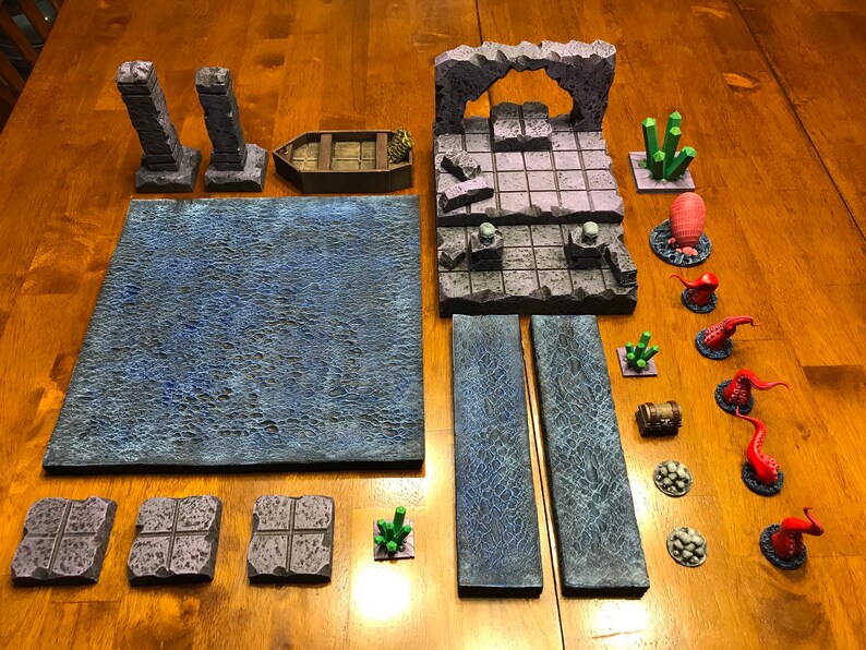 Dungeon Cthulhu Set 28mm Dungeons and Dragons Pathfinder D&d Terrain ...