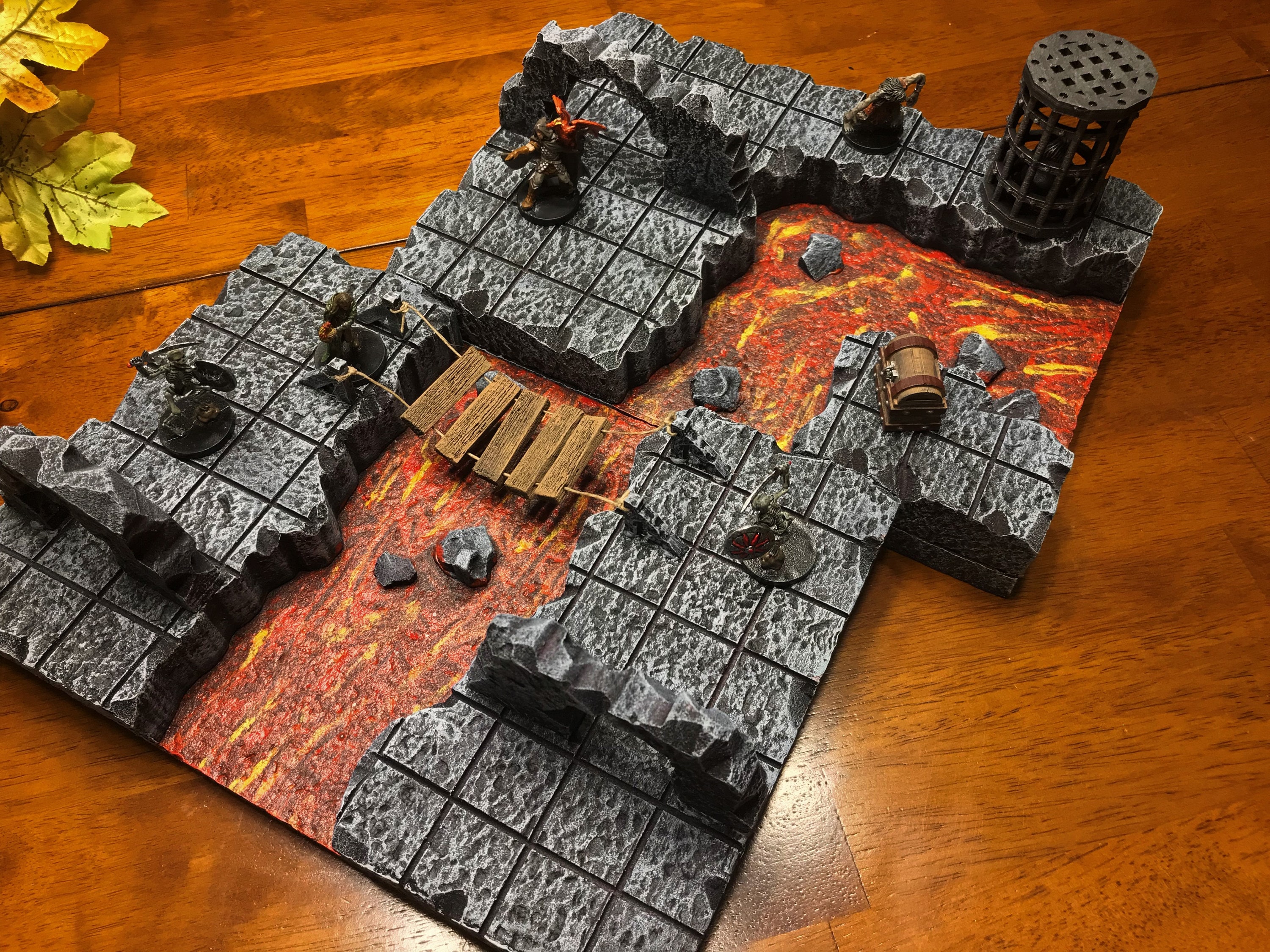 Dungeon Lava Cave 28mm Terrain Dungeons and Dragons - Etsy