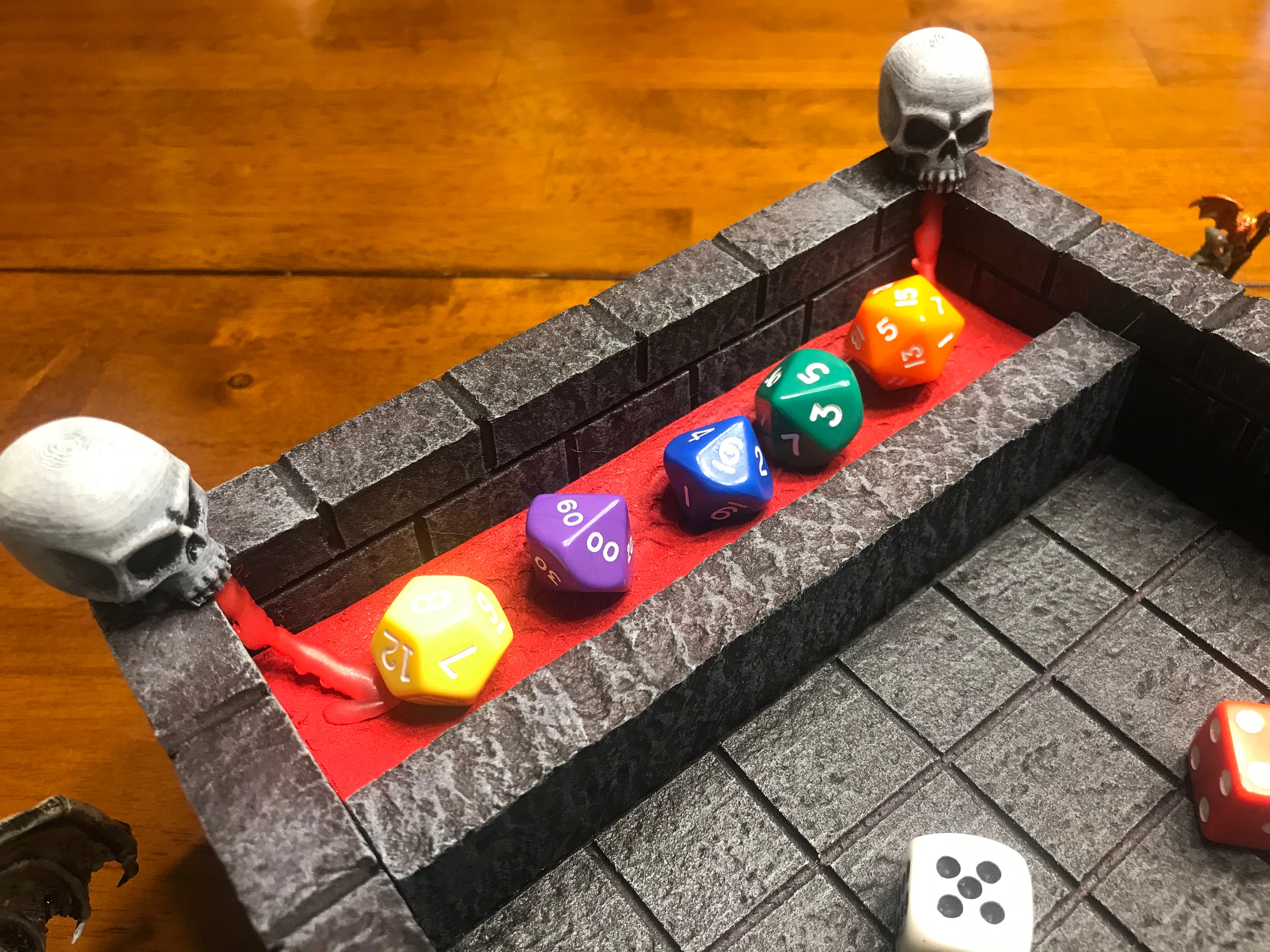 Dice Tray Dungeon Chunks Dungeons and Dragons Pathfinder D&d | Etsy