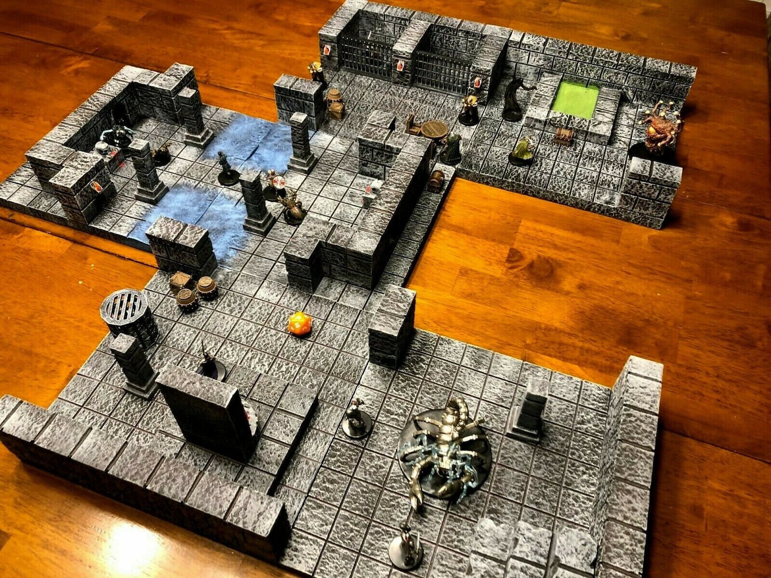 Big Dungeon Terrain Modular Set Wargame Scenery Dungeons & - Etsy