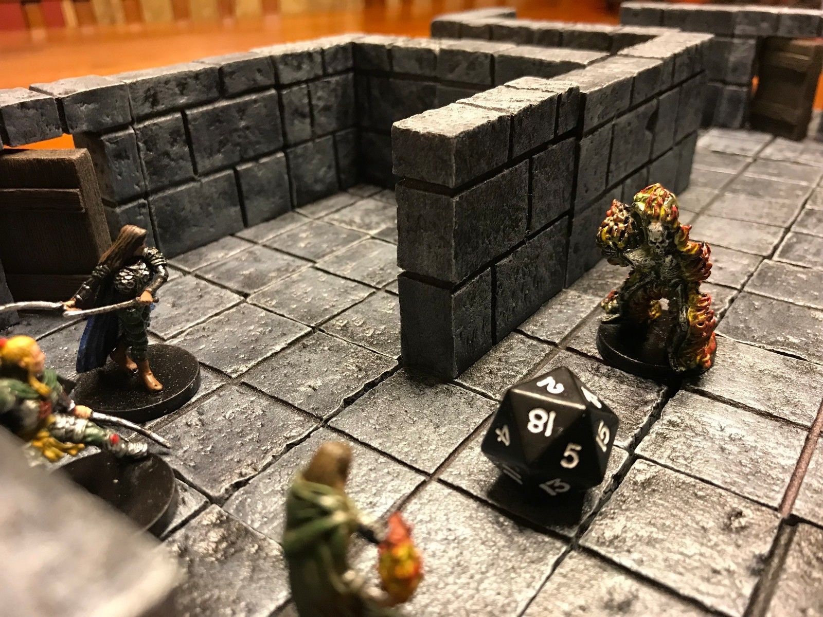 Dungeon Big Modular Tile Set 28mm Dungeons & Dragons Pathfinder Terrain ...