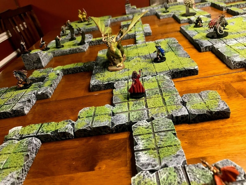 Huge Dungeon Tile Modular Set Dungeons & Dragons Pathfinder - Etsy