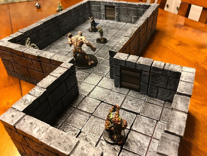 Dungeon Big Modular Tile Set 28mm Dungeons & Dragons Pathfinder Terrain ...