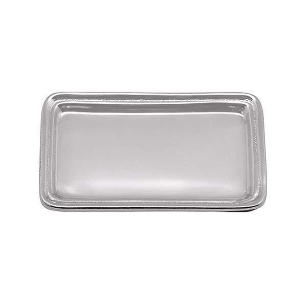 Classic Tray Small Rectangular Brilliant Polished Silver Metal - Etsy
