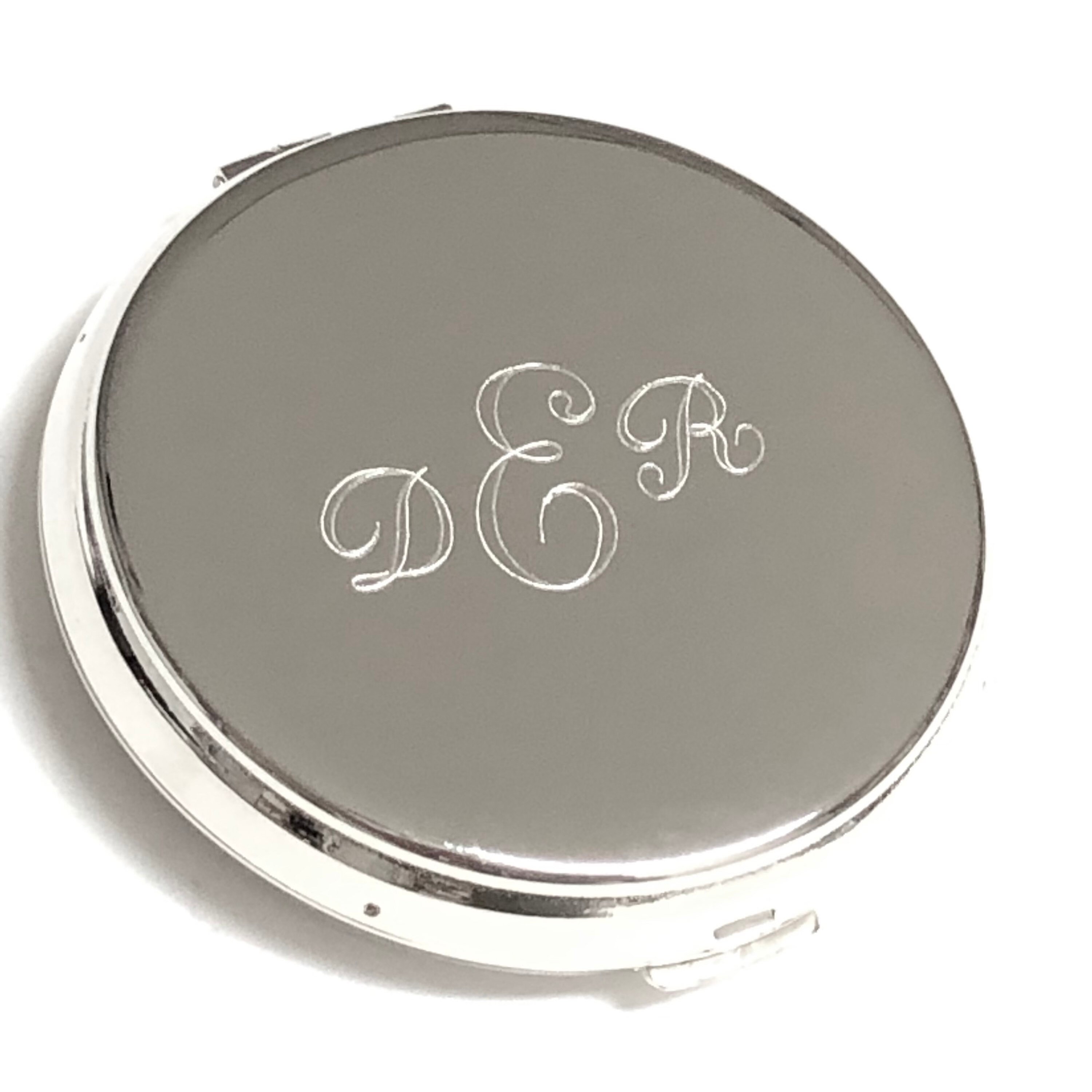Silver Round Mirror Compact Perfect Keepsake Purse Mirror - Etsy