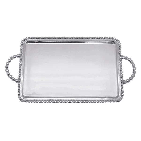Personalized Beaded Edged Rectangular Tray With Handles - Etsy