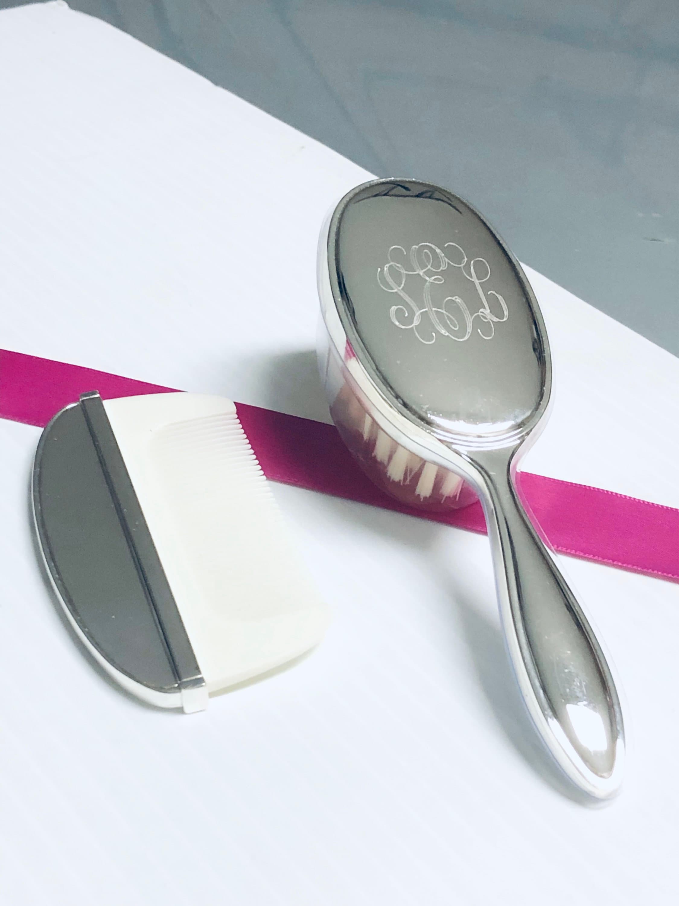 Baby Girl’s Silver Brush and Comb Set Personalized Free Engraving - Etsy