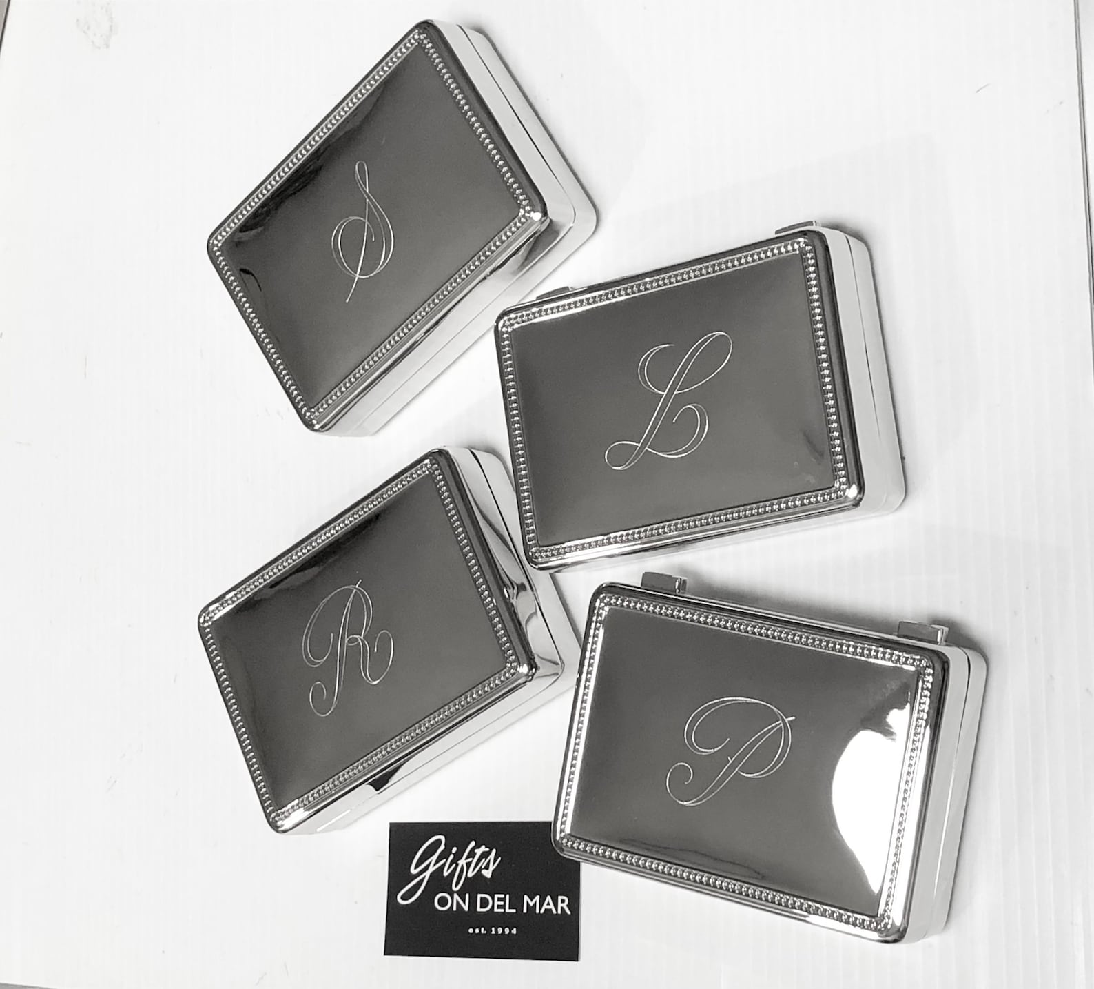 Jewelry Box Silver Beaded Edge Rectangular Brightly Polished - Etsy