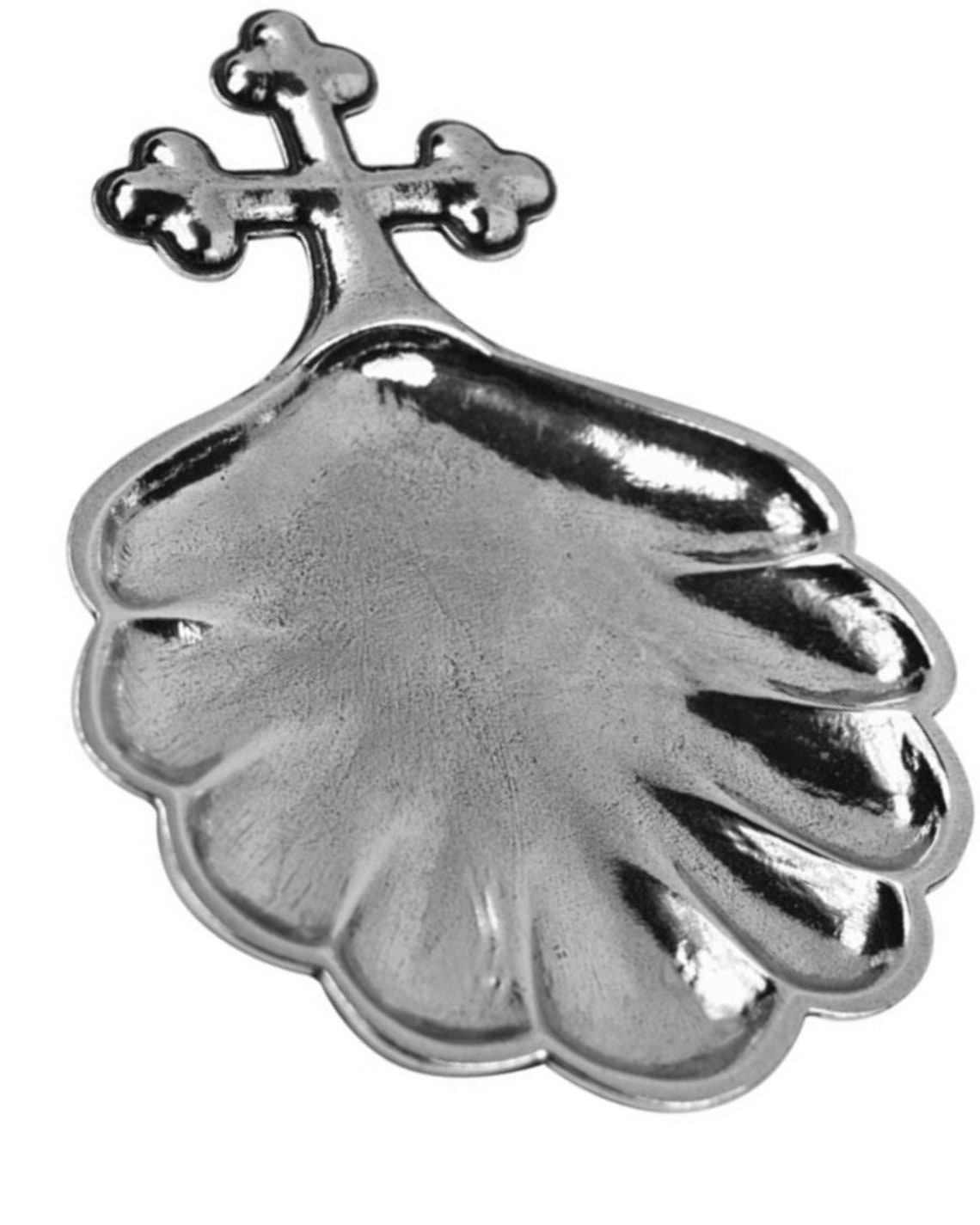 American Pewter Baptismal Baptism Christening Shell With Cross - Etsy