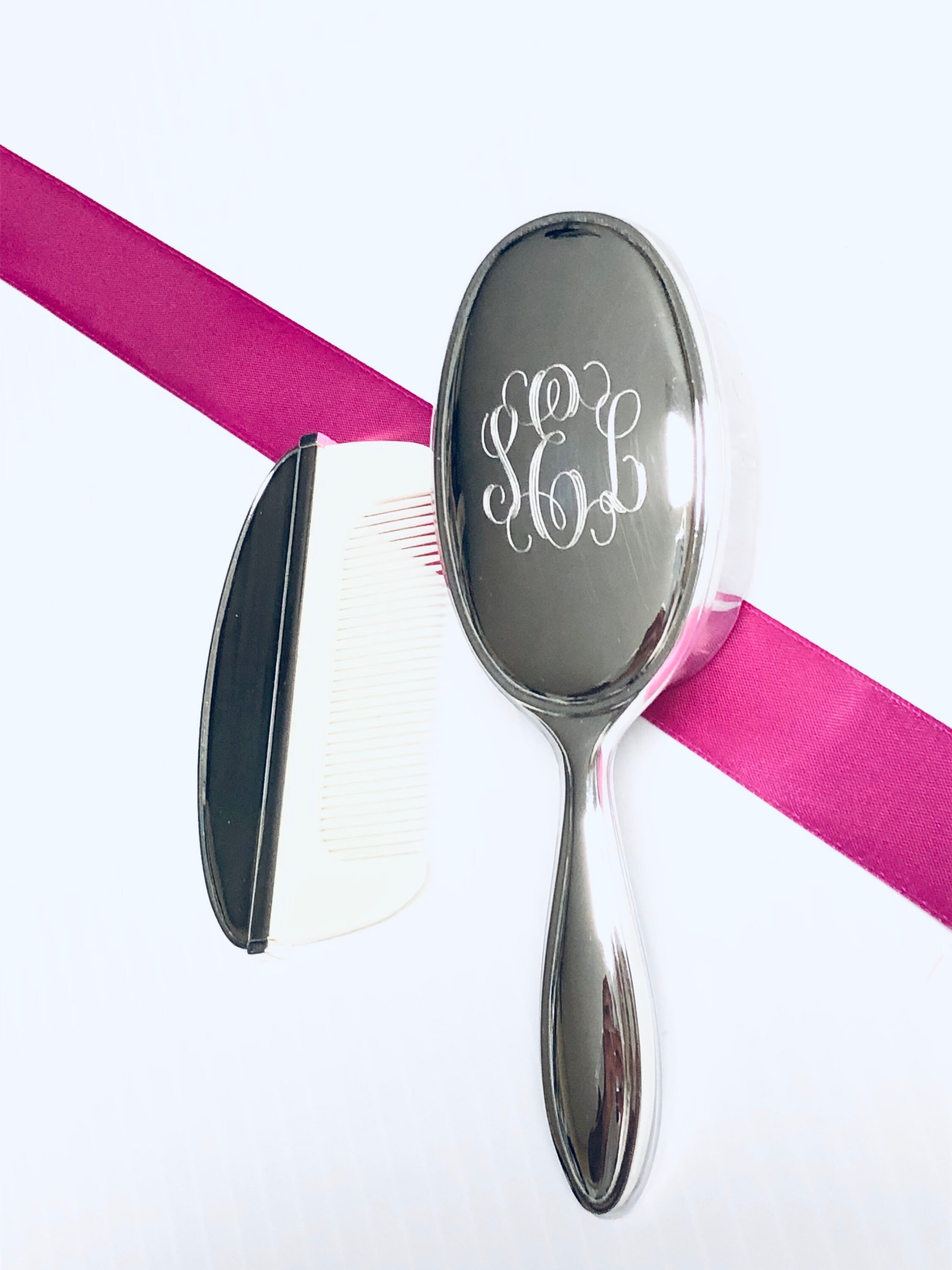 Baby Girl’s Silver Brush and Comb Set Personalized Free Engraving - Etsy