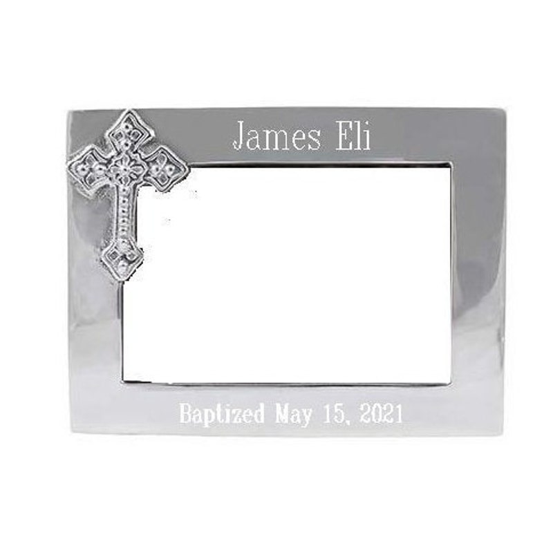 Custom Silver Cross Frame - Etsy