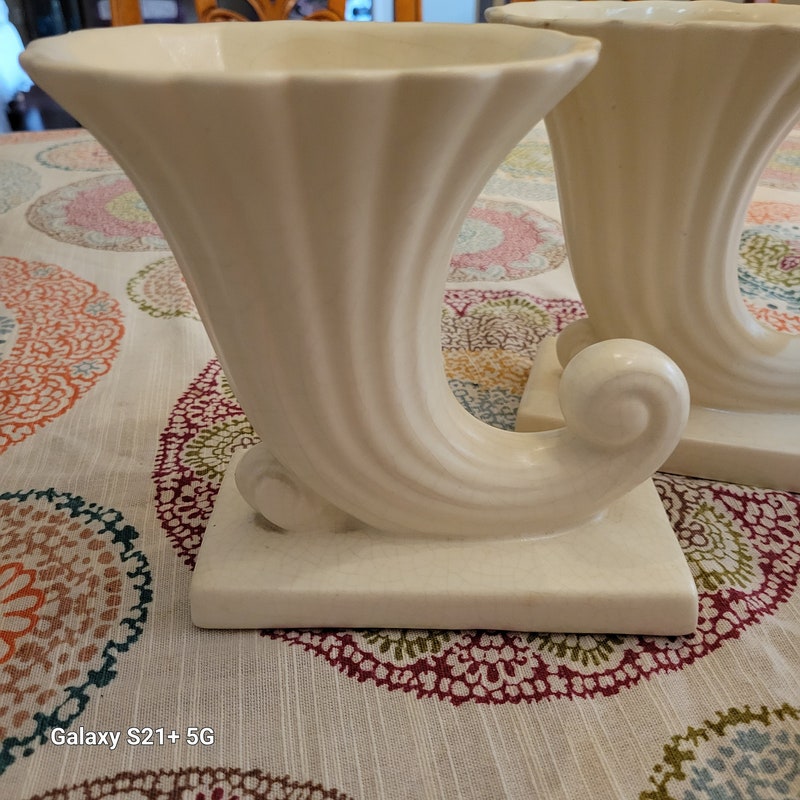 Cornucopia Vase - Etsy