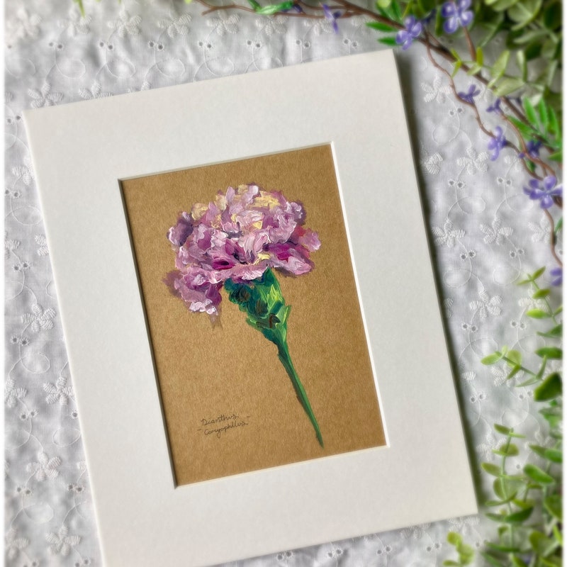 Acrylic Painting Carnations - Etsy
