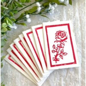 Red Rose Cards - Etsy