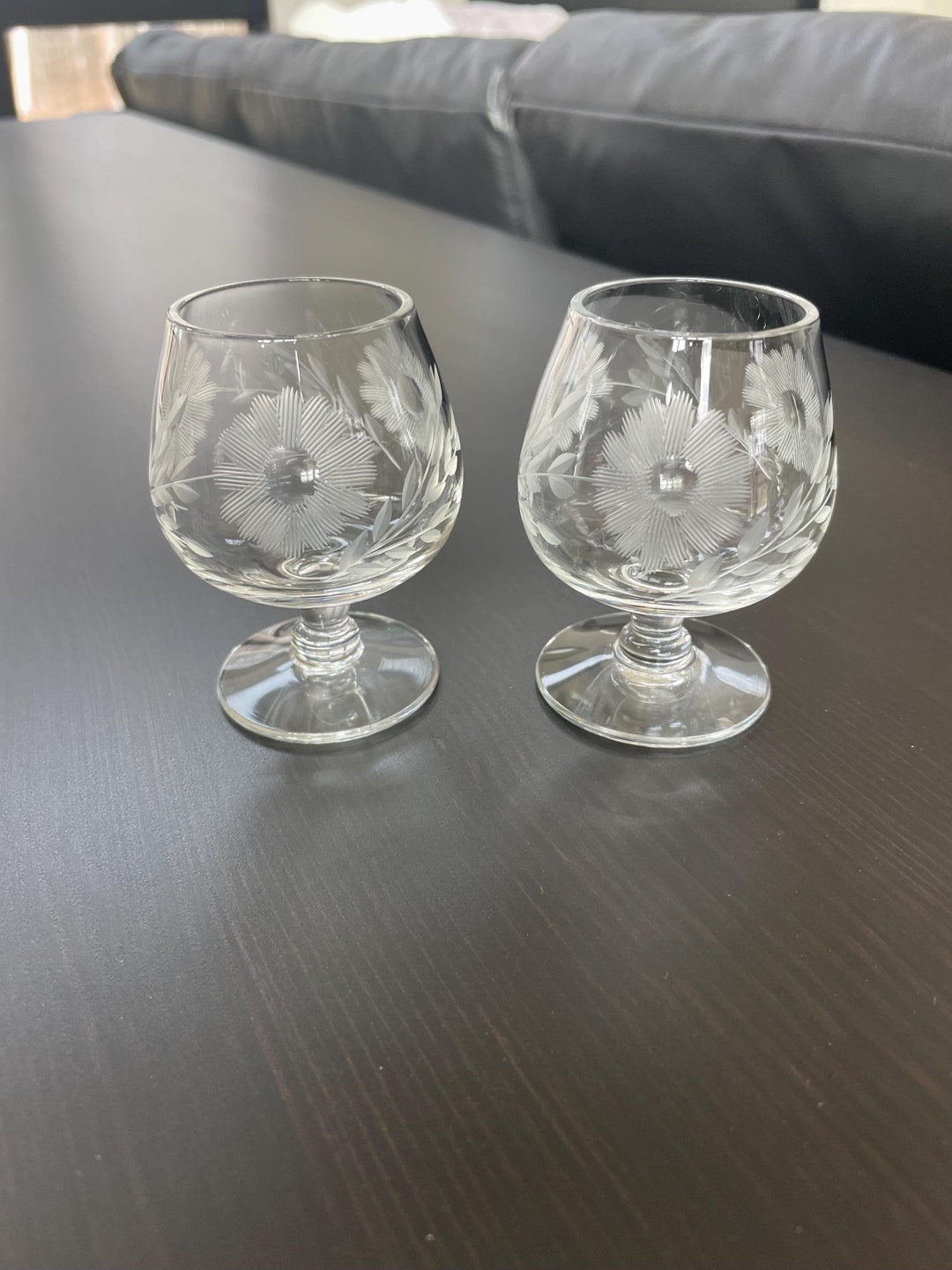 2 Vintage German Shot/schnapps Glasses, Cut Glass, Liqueur Glasses ...