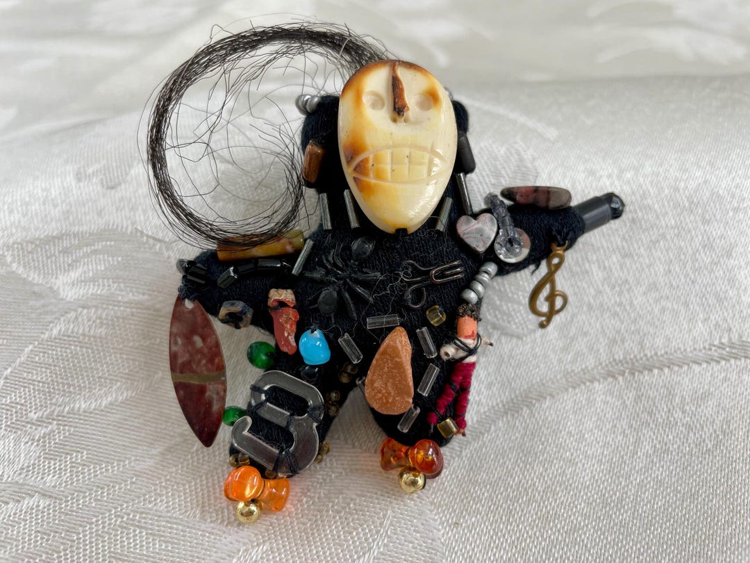 1990's JU JU Doll Charm Brooch/pin, Good Luck, New Orleans, - Etsy
