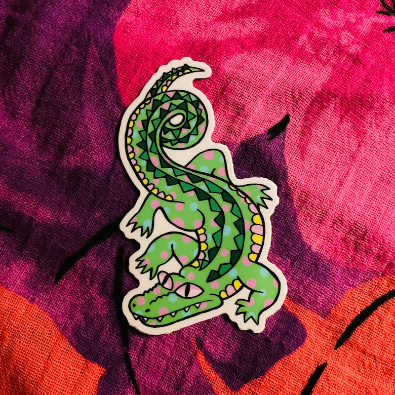 Crocodile Stickers - Etsy