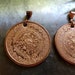 Copper Aztec Calendar Necklace - Copper Coin Necklace - Copper Aztec ...