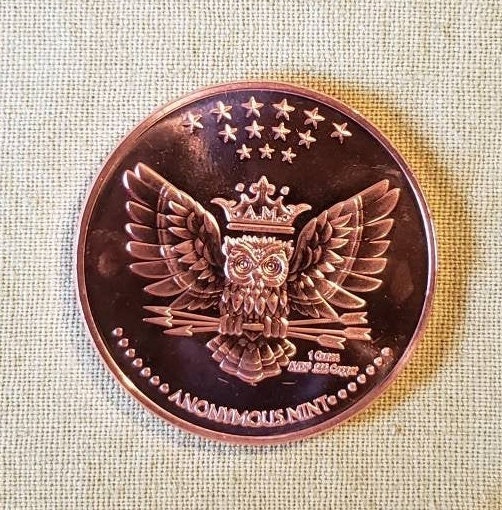 Copper Memento Mori Round Copper Coin Anonymous Mint - Etsy