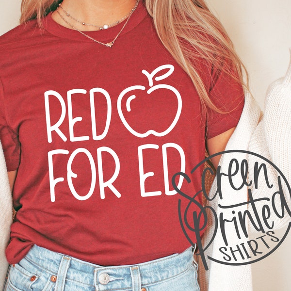 Red for Ed Tshirt - Etsy