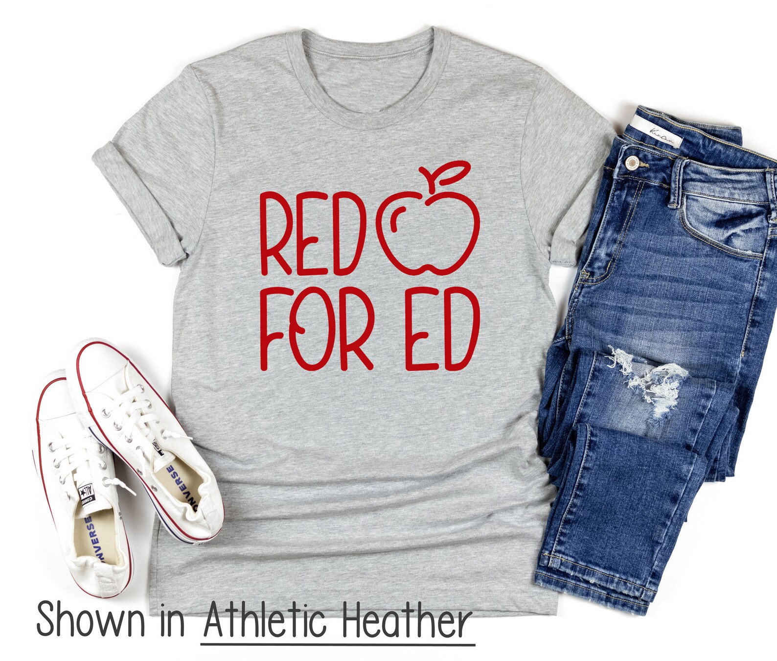 Red for Ed T-shirt I Wear Red for Ed Shirt Teacher Shirt - Etsy