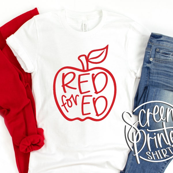 Red for Ed Tshirt - Etsy