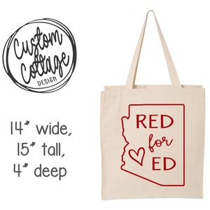 CUSTOMIZE Your State Red for Ed T-shirt I Wear Red for Ed | Etsy