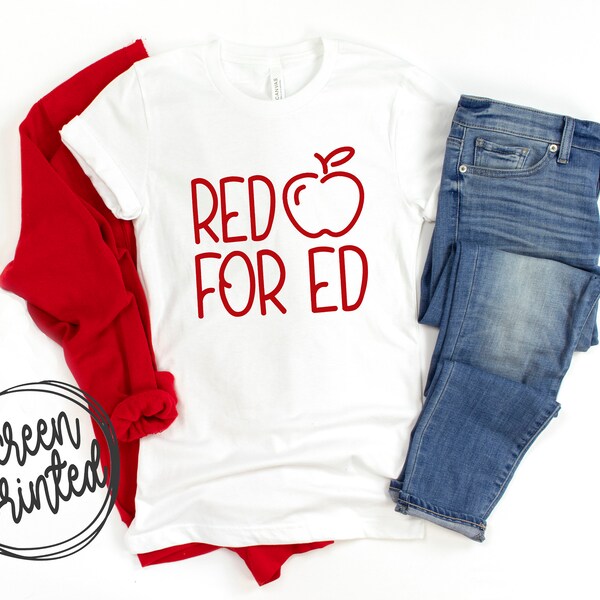 Red for Ed Tshirt - Etsy