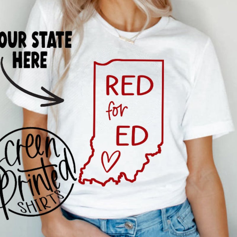 Red for Ed Tshirt - Etsy