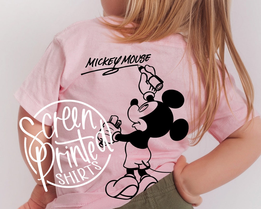 Mickey Mouse Autograph Signature Front and Back T, Disney World ...