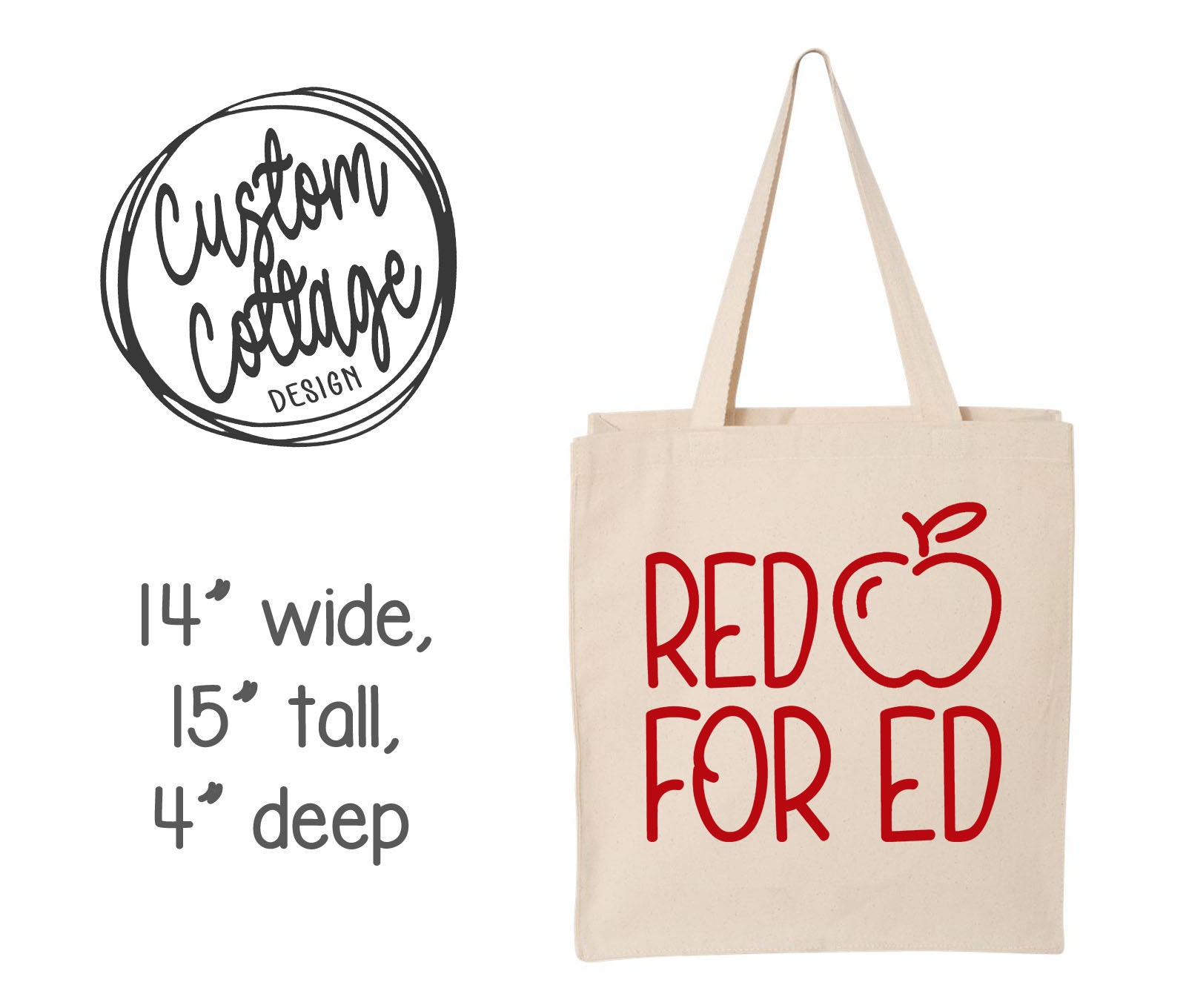 Red for Ed T-shirt I Wear Red for Ed Shirt Teacher Shirt | Etsy