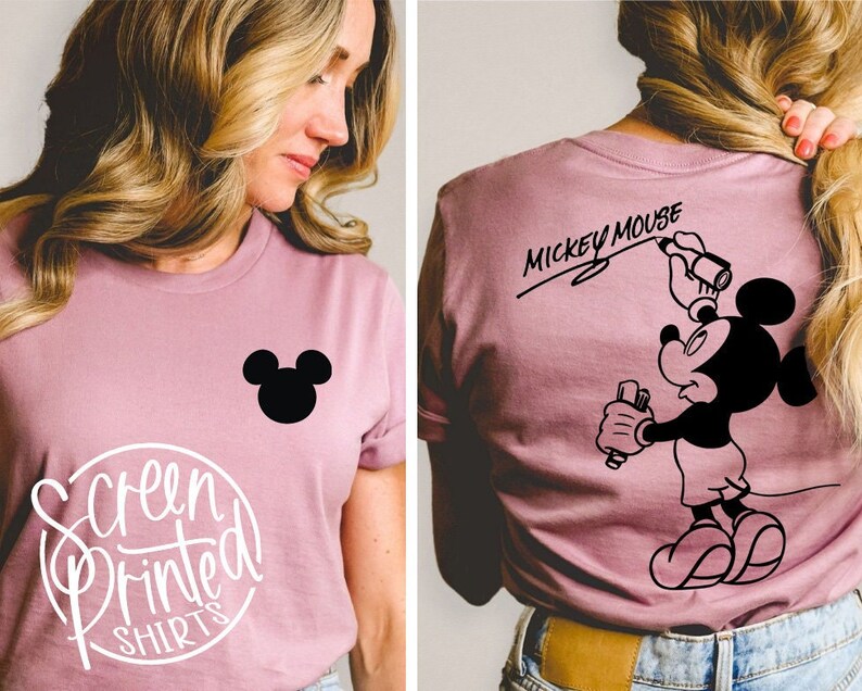 Mickey Mouse Autograph Signature Front and Back T Disney - Etsy