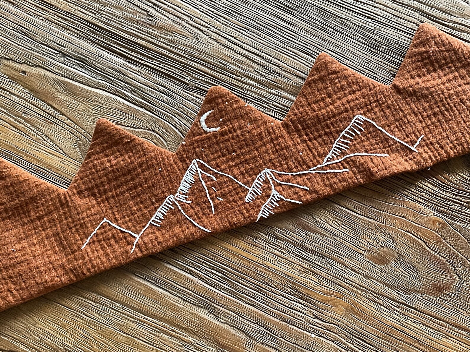 Birthday Crown, Fabric Crown, Roleplay, Hand Embroidery, Mountains ...