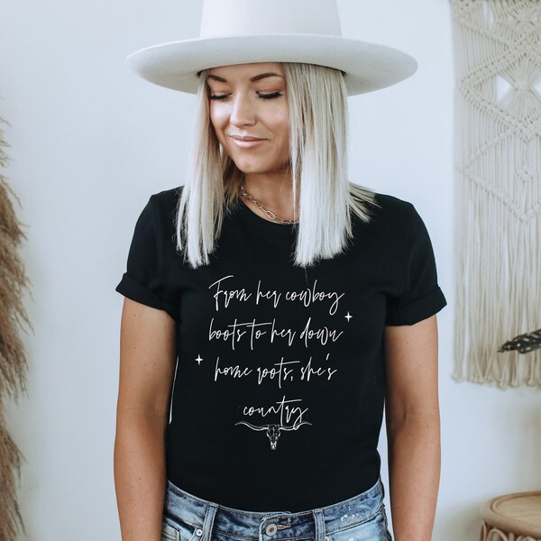 Shes Country From Her Cowboy Boots - Etsy